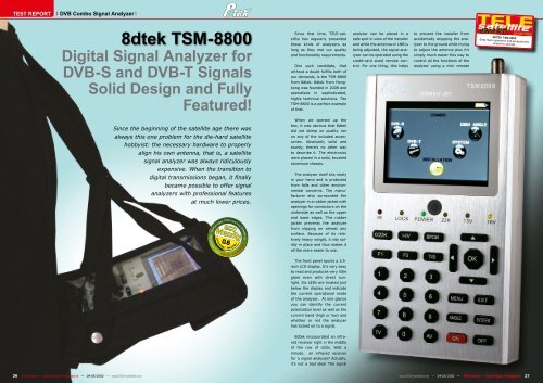 8dtek TSM-8800 - TELE-satellite International Magazine