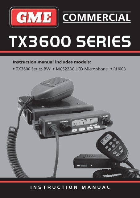TX3600 SERIES - GME