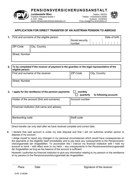 PENSIONSVERSICHERUNGSANSTALT