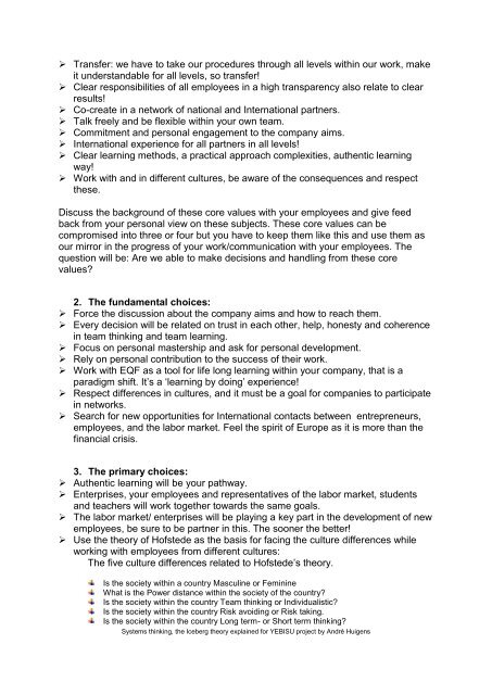 Transfer: we have to