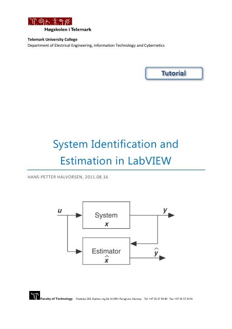 Tutorial System Identification And Estimation In Labview 