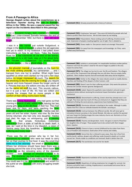 From A Passage to Africa