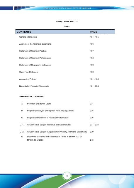 SENQU MUNICIPALITY ANNUAL