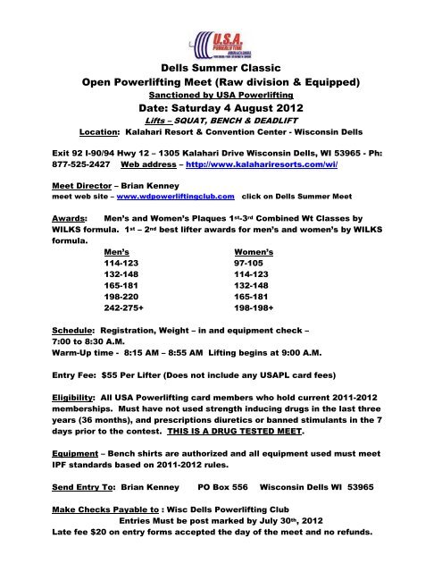 Online Form - Powerlifting Watch