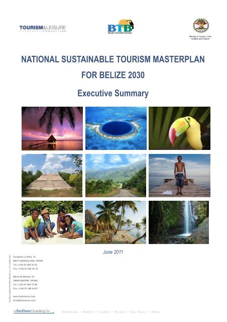 National Sustainable Tourism Master Plan for Belize 2030