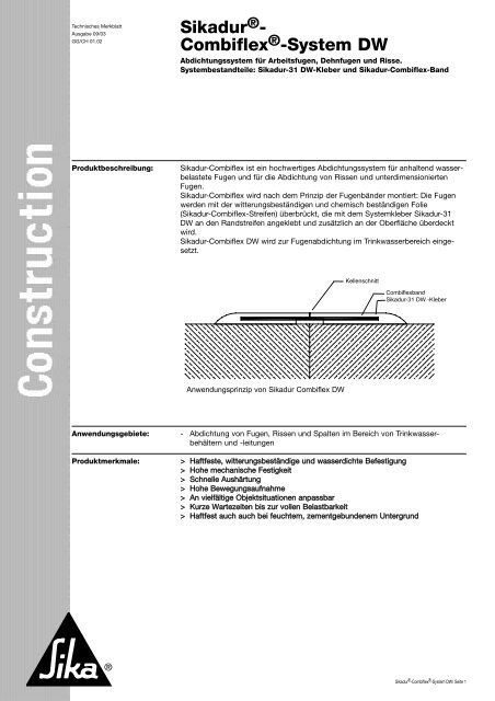 Sikadur - Combiflex -System DW