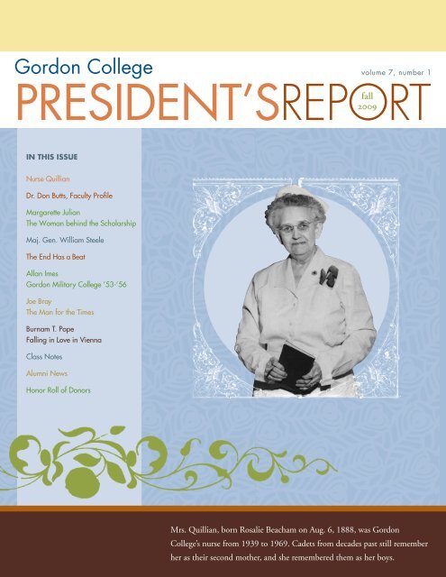 Fall 2009 - Gordon State College