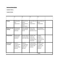Student name: Rubric for Mask Project