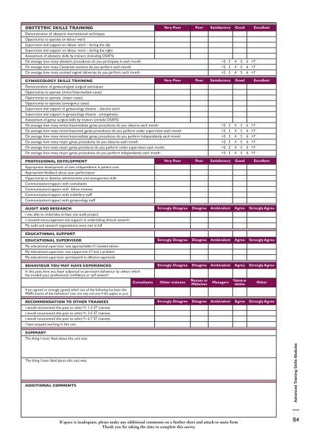 OBSTETRIC SKILLS TRAINING