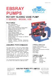 V Series Model V40 - Ebsray Pumps