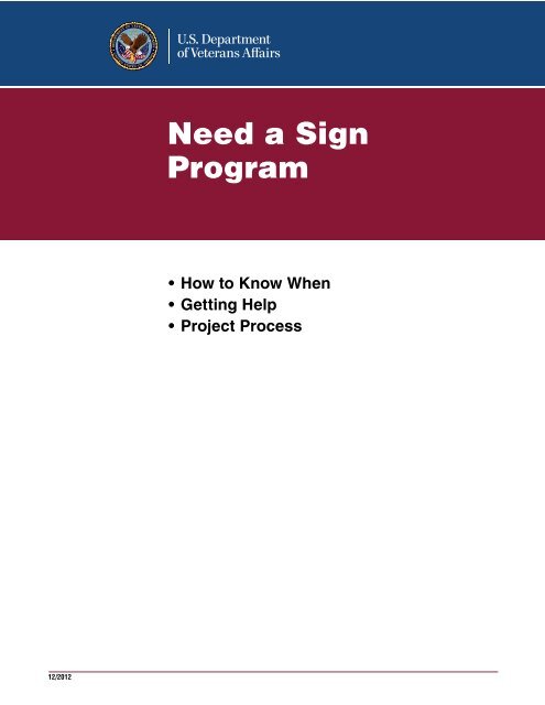 VA Signage Design Guide - Office of Construction & Facilities ...