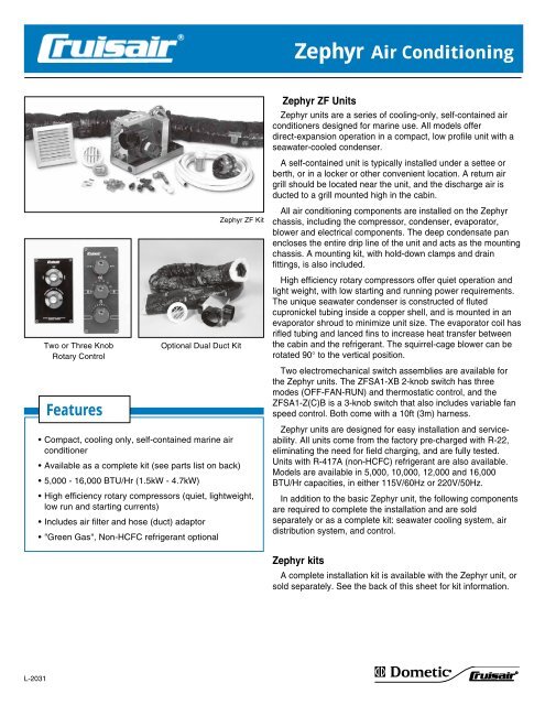 Zephyr ZF Kit - Tropical Marine Air Conditioning