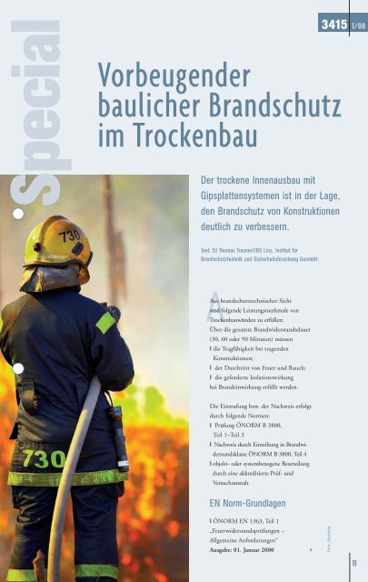 Infoveranstaltung Brandschutz / Vorbeugender Brandschutz Im ...