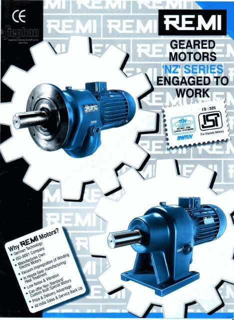 'nz' series geared motors - Remi Group