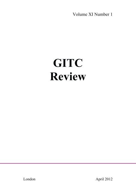 GITC Review - Gray's Inn Tax Chambers