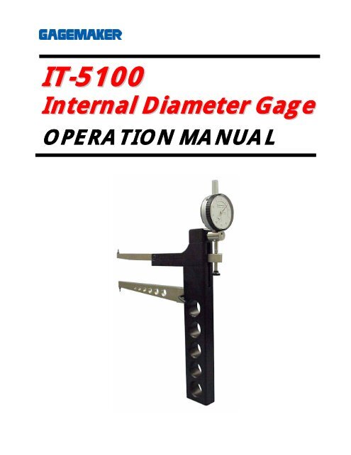 IT-5100 - Gagemaker