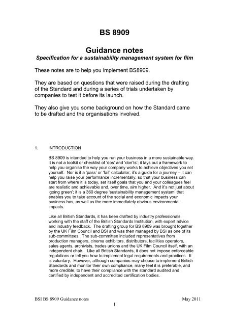 BS 8909 Guidance notes - BSI Shop - British Standards Institution