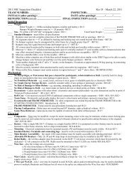 Hardware Inspection Check list - first