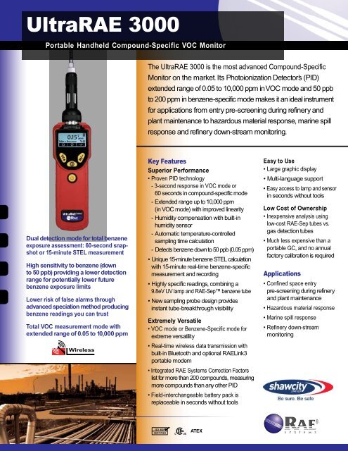 UltraRAE 3000 Data sheet - Shawcity Limited