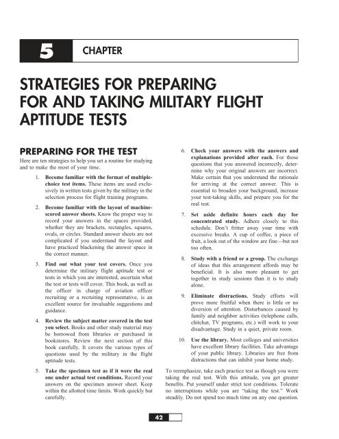 5 CHAPTER STRATEGIES FOR