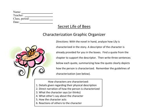 Graphic Organizer For Bees