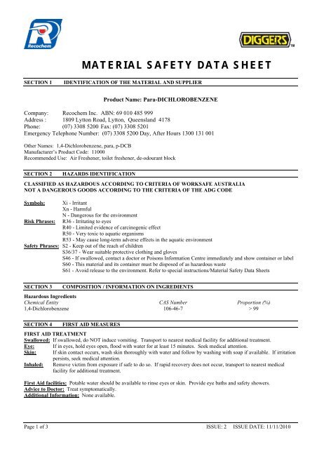 Diggers - Deodorant Blocks - msds - Exp Nov 2016.pdf