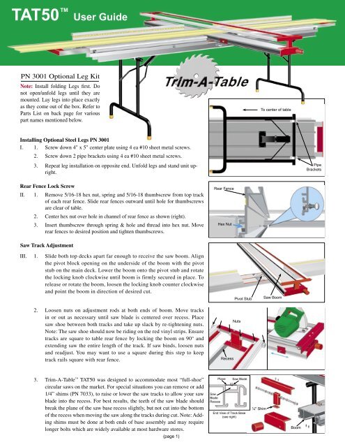 TAT50â ¢ User Guide - Van Mark Products