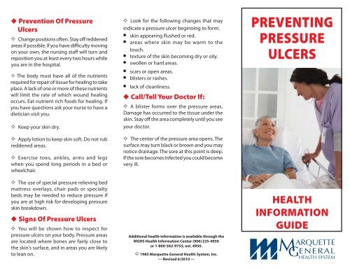 Preventing Pressure Ulcers.indd - MGHS - Marquette General Hospital
