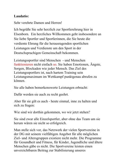 Laudatio - Graf Salentin Schule JÃ¼nkerath