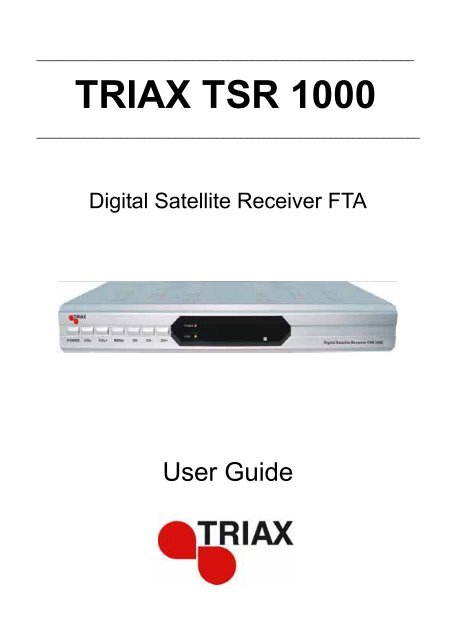 TRIAX TSR 1000