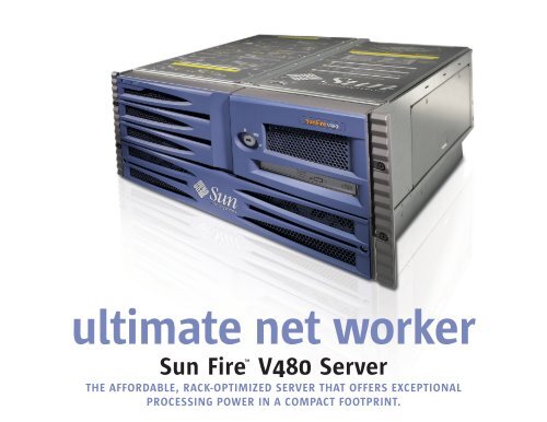 Sun Fire V480 Server datasheet - Spectra