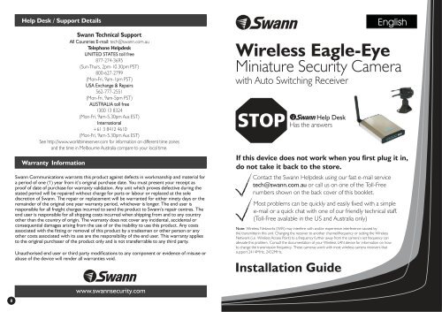 Wireless Eagle-Eye Miniature Security Camera with Auto Switching ...