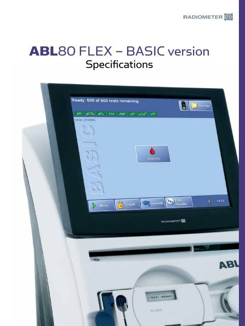 ABL80 FLEX â BASIC version - Radiometer.com.au
