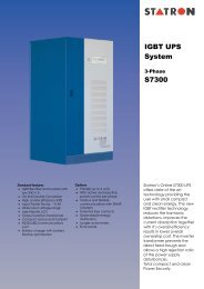 Modular UPS System - Statron