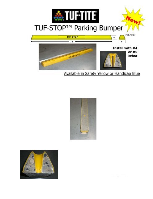 TUF-STOP™ Parking Bumper
