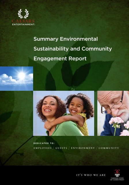 Summary Environmental Sustainability And Community Engagement