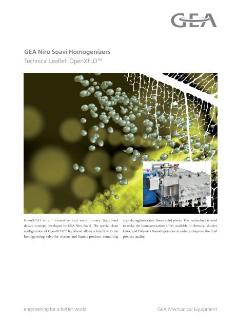 Open XFLO ENG pdf, 940.9 KB - GEA Mechanical Equipment