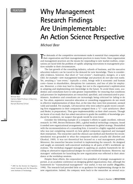 An Action Science Perspective