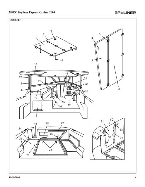 cockpit - Bayliner Parts