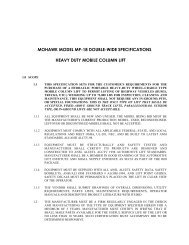 LMF-12,TP-15,TP-16 & TP-18 - Mohawk Lifts