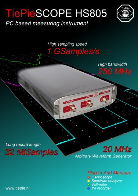 TiePieSCOPE HS805 - Brochure - TiePie engineering