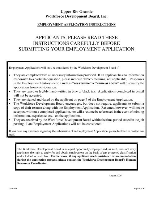 applicants, please read these instructions carefully before submitting ... applicants, please read these instructions carefully before submitting ...