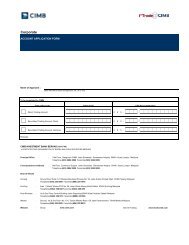 Corporate Account Application Form (PDF) - i*Trade@CIMB MY