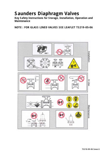 Saunders Diaphragm Valves
