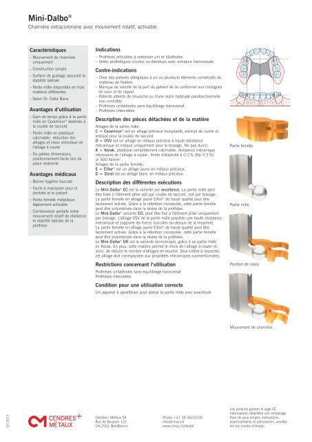 Mini-Dalbo® - Cendres Métaux