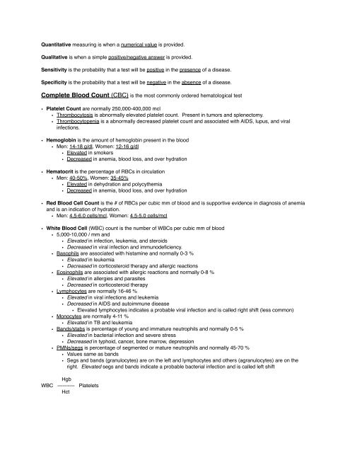 Complete Blood Count (CBC)