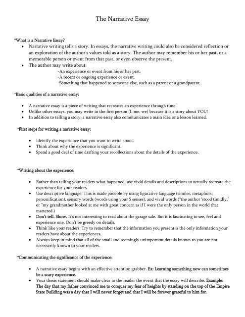  How To Write A Story Essay Free Short Story Essay Examples And 