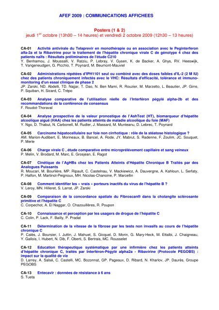 Thrombose porte et cirrhose - AFEF