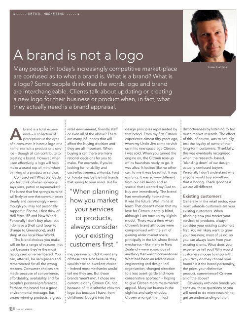 A brand is not a logo - New Zealand Retailers Association