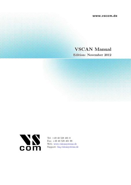VSCAN Manual - VSCOM